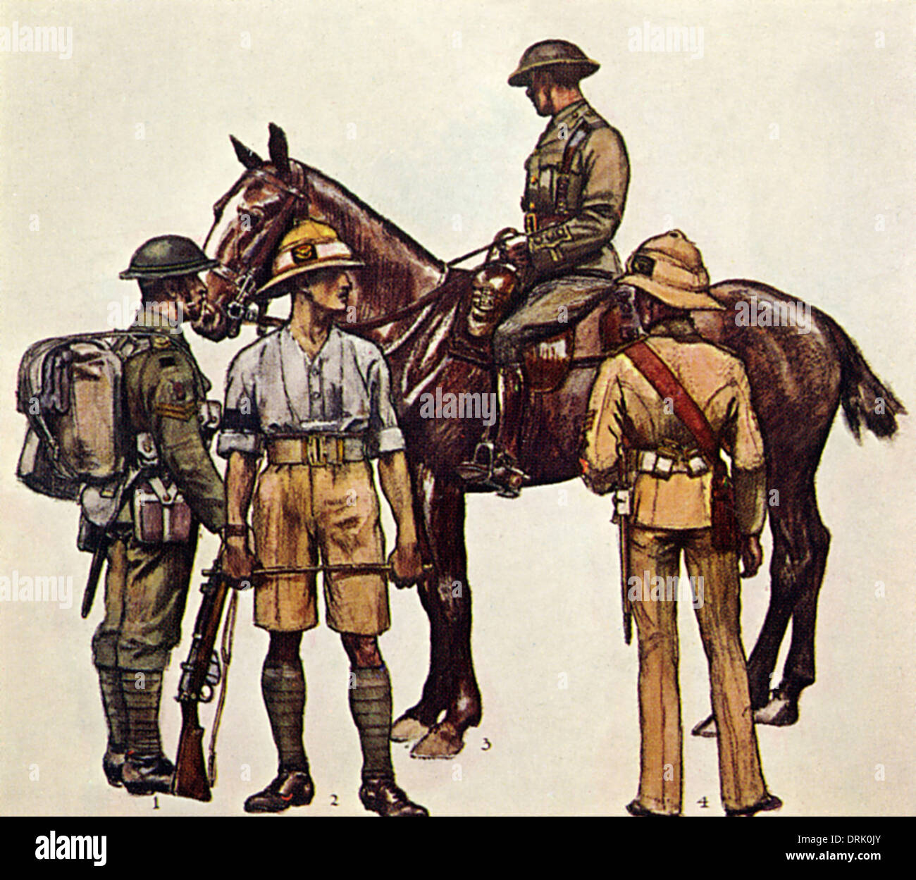 Four british army soldiers hi-res stock photography and images - Alamy