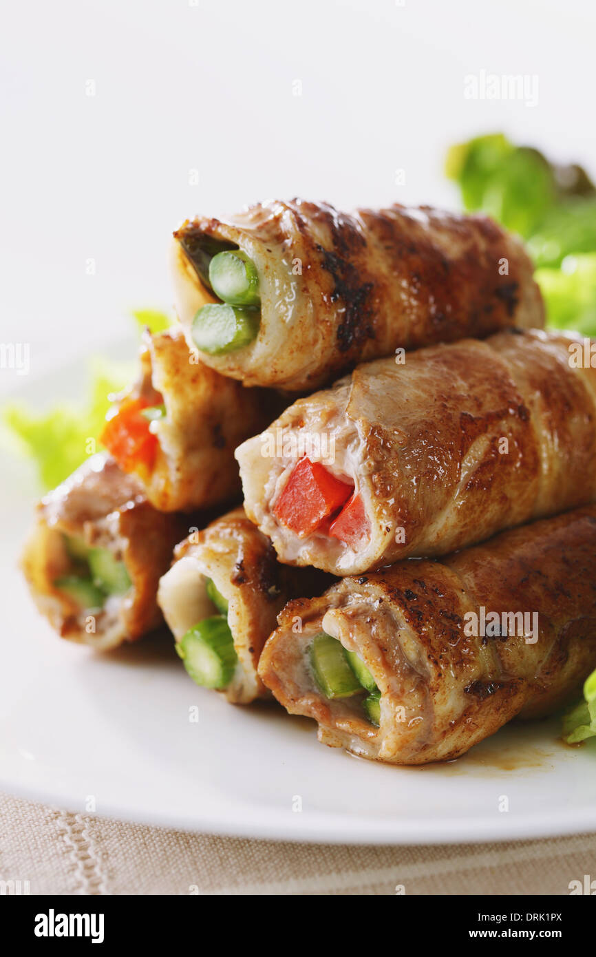 Meat rolls hi-res stock photography and images - Alamy