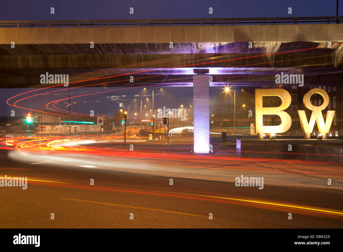 Art installation on the Bow Roundabout in London Stock Photo - Alamy