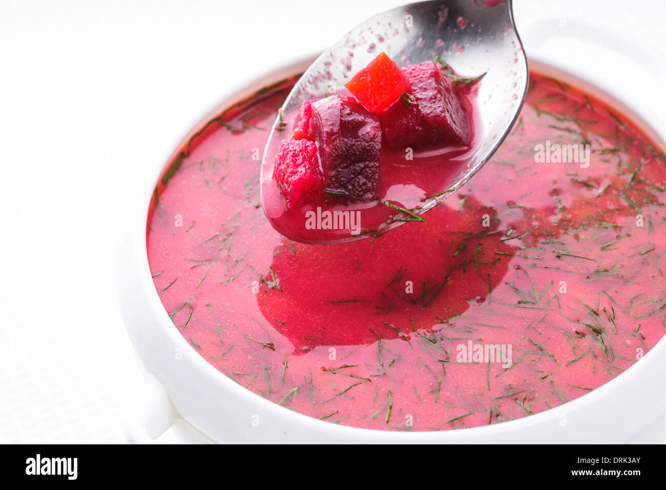 Latvian cold beet soup hi-res stock photography and images - Alamy