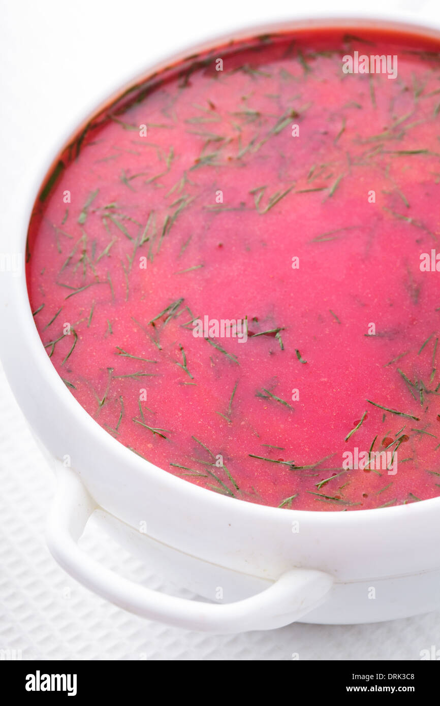 Latvian cold beet soup hi-res stock photography and images - Alamy