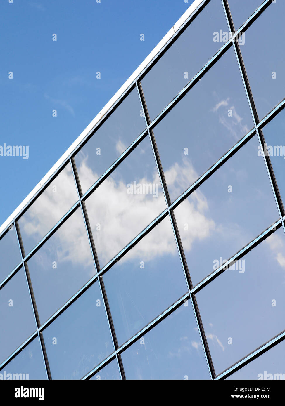 Sky reflected in window Stock Photo - Alamy