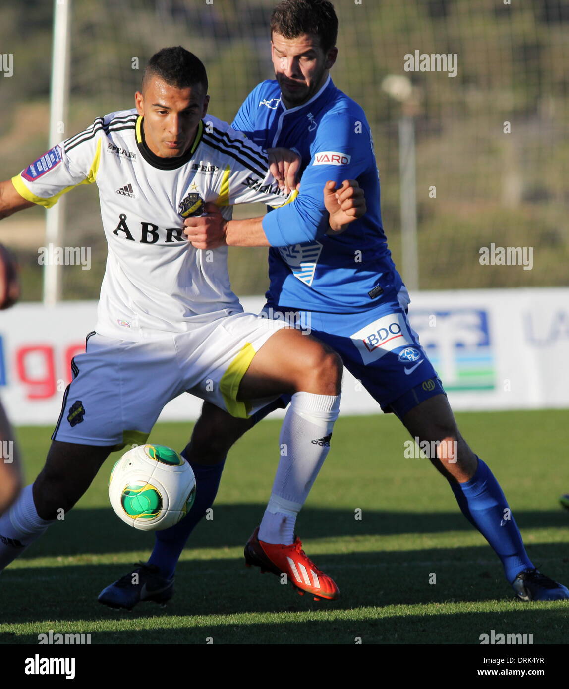 La Manga, Spain. 27th January 2014. AIK v Molde FK Copa Del Sol at La ...
