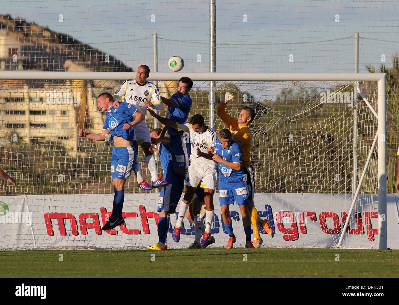 La Manga, Spain. 27th January 2014. AIK v Molde FK Copa Del Sol at La ...
