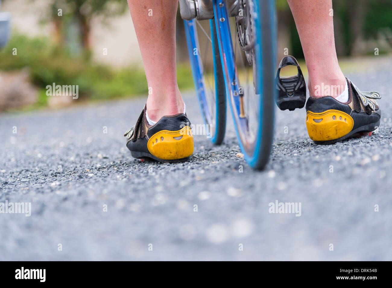 Close up cyclist man legs riding hi-res stock photography and images ...