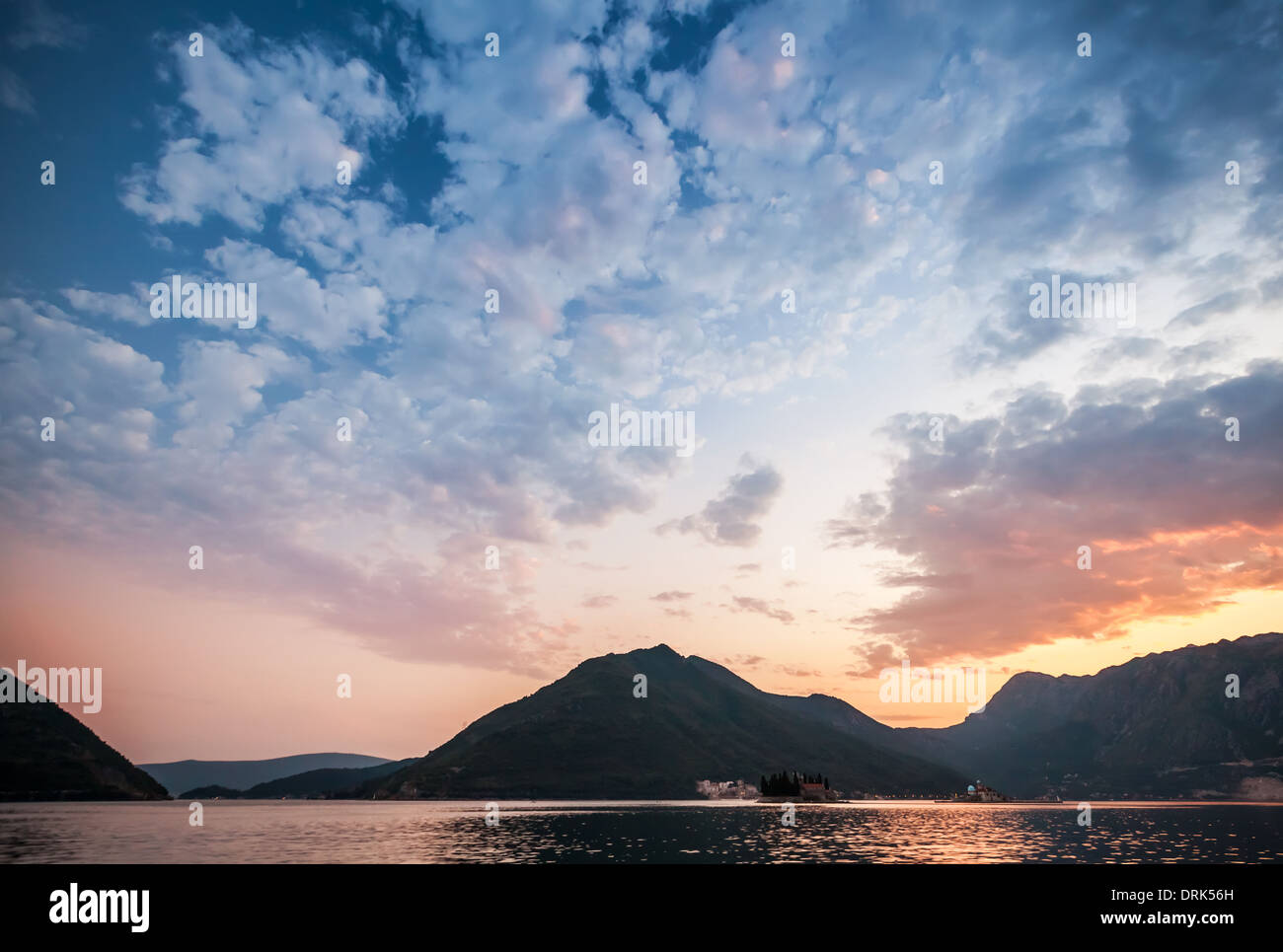 Kotor montenegro bay sunset hi-res stock photography and images - Alamy