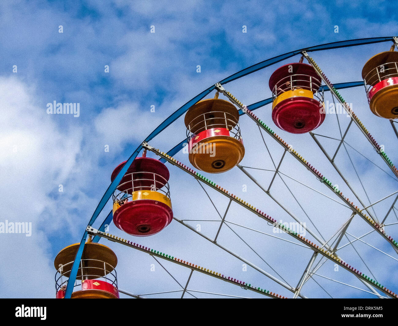 Big wheel fairground ride Stock Photo - Alamy
