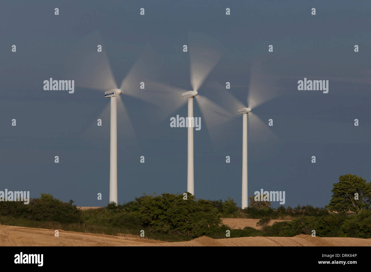 Wind turbines. Scania, Sweden Stock Photo - Alamy