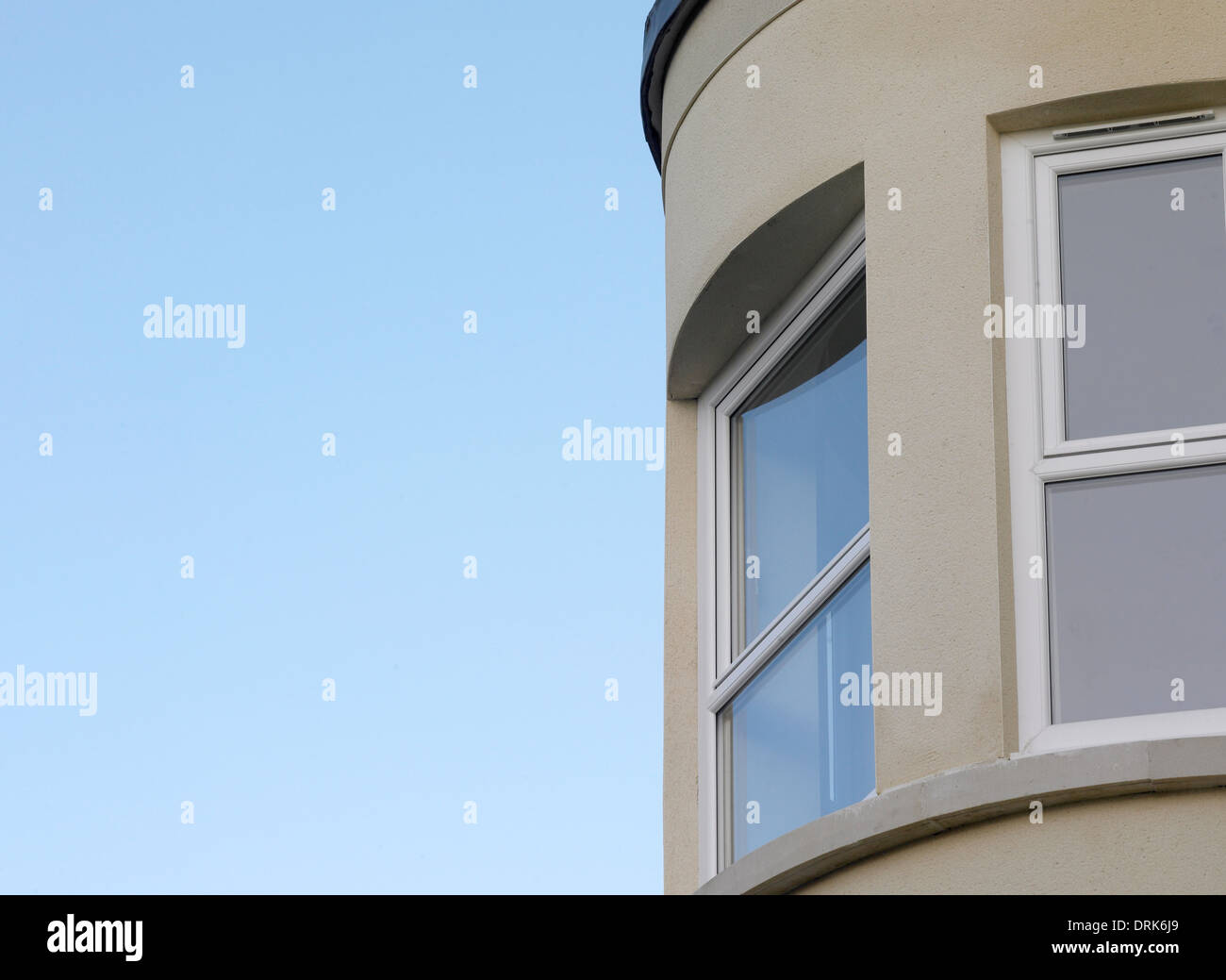 Rounded bay window Stock Photo - Alamy