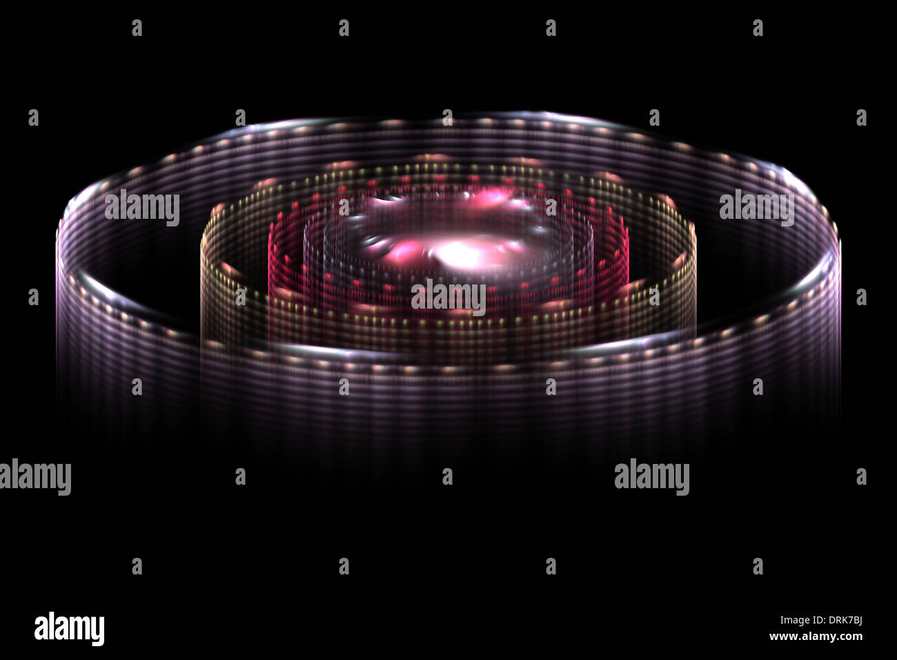 Concentric Towers Abstract Fractal Design Stock Photo - Alamy