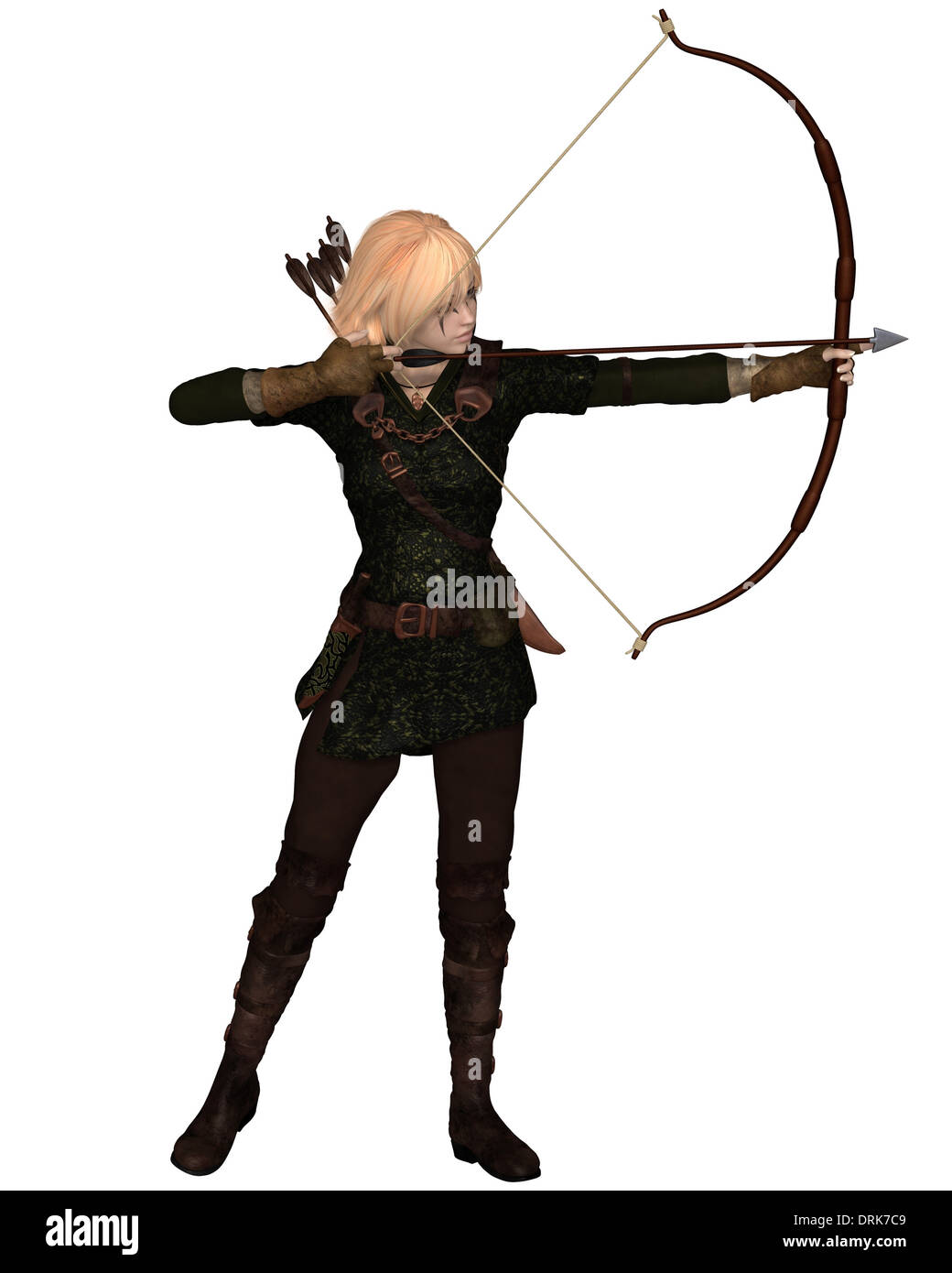 Medieval Girl Archer