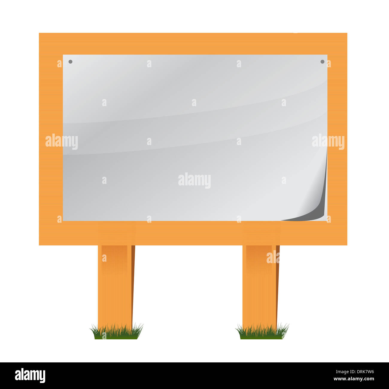 wood and paper sheet sign illustration design over a white background ...