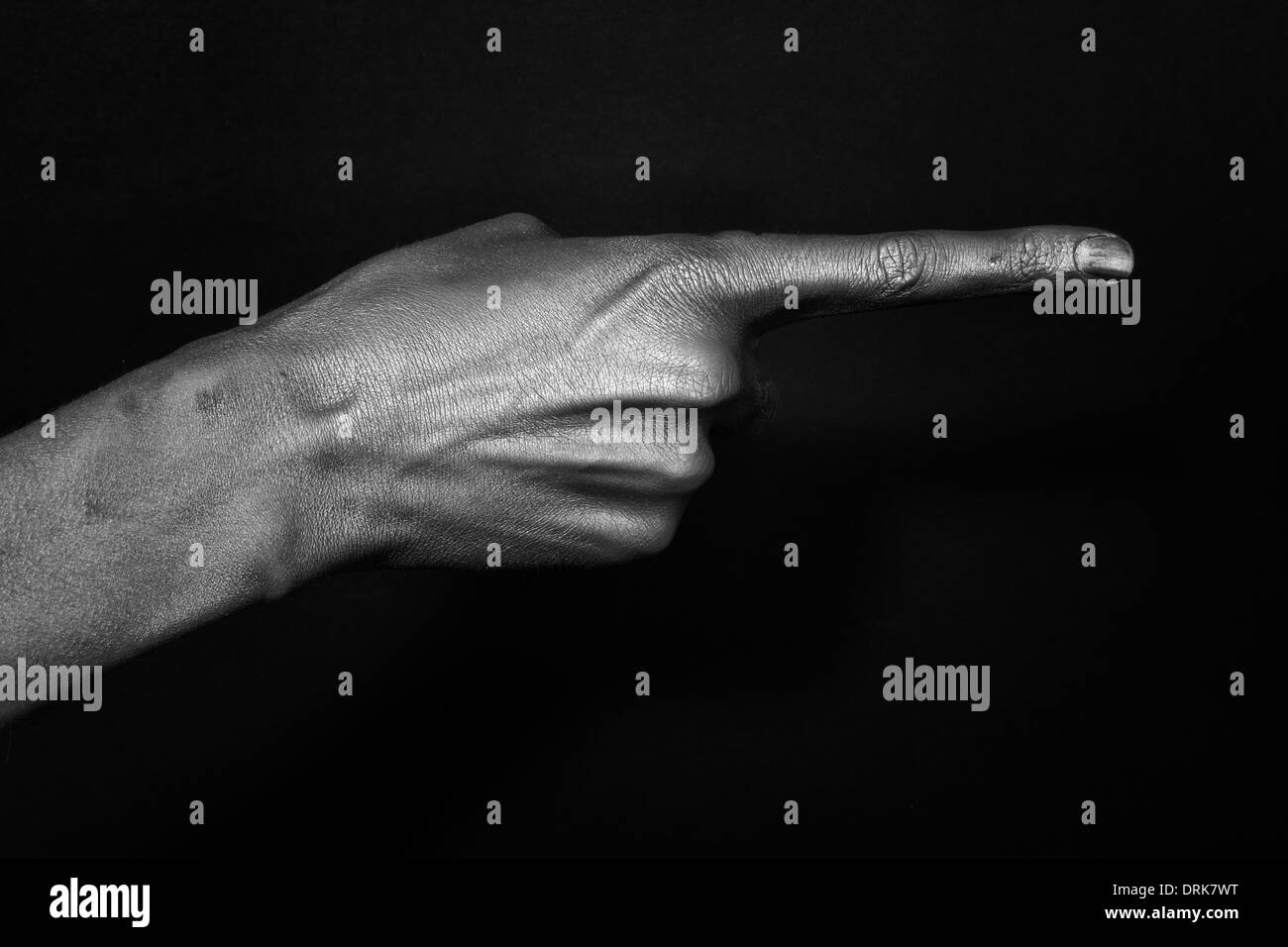 Human finger pointing up Black and White Stock Photos & Images - Alamy