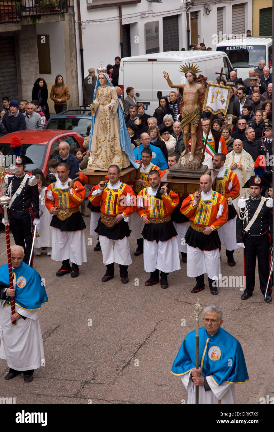 Women and men wearing traditional dress at the traditional Easter ...