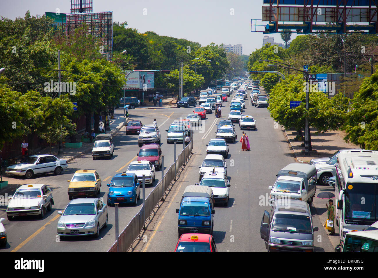 Traffic Myanmar Stock Photos