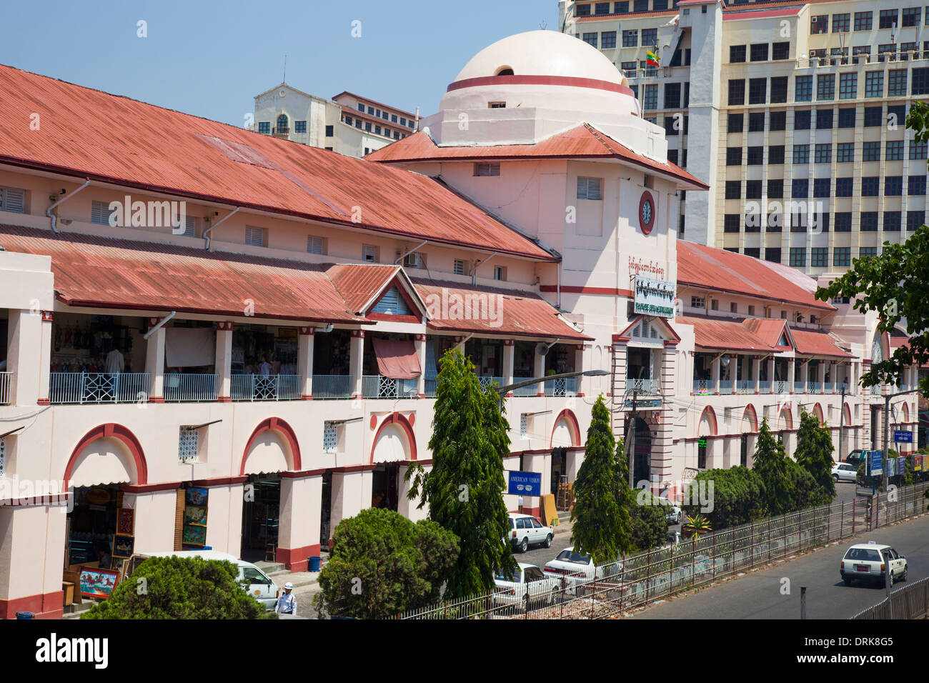 Bogyoke Aung San Market, Yangon, Myanmar Stock Photo - Alamy