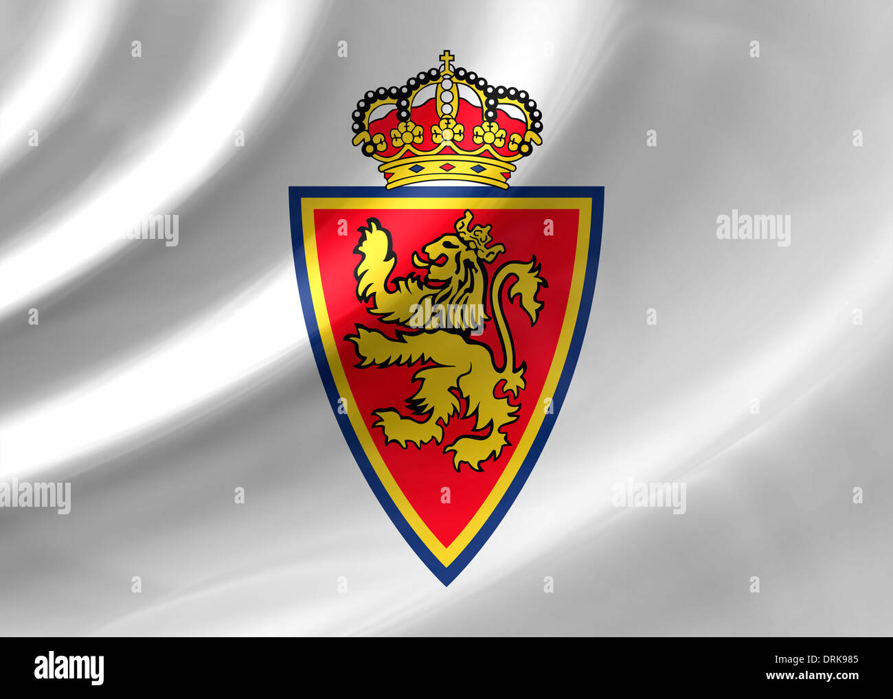 Real Zaragoza logo flag icon emblem symbol Stock Photo - Alamy