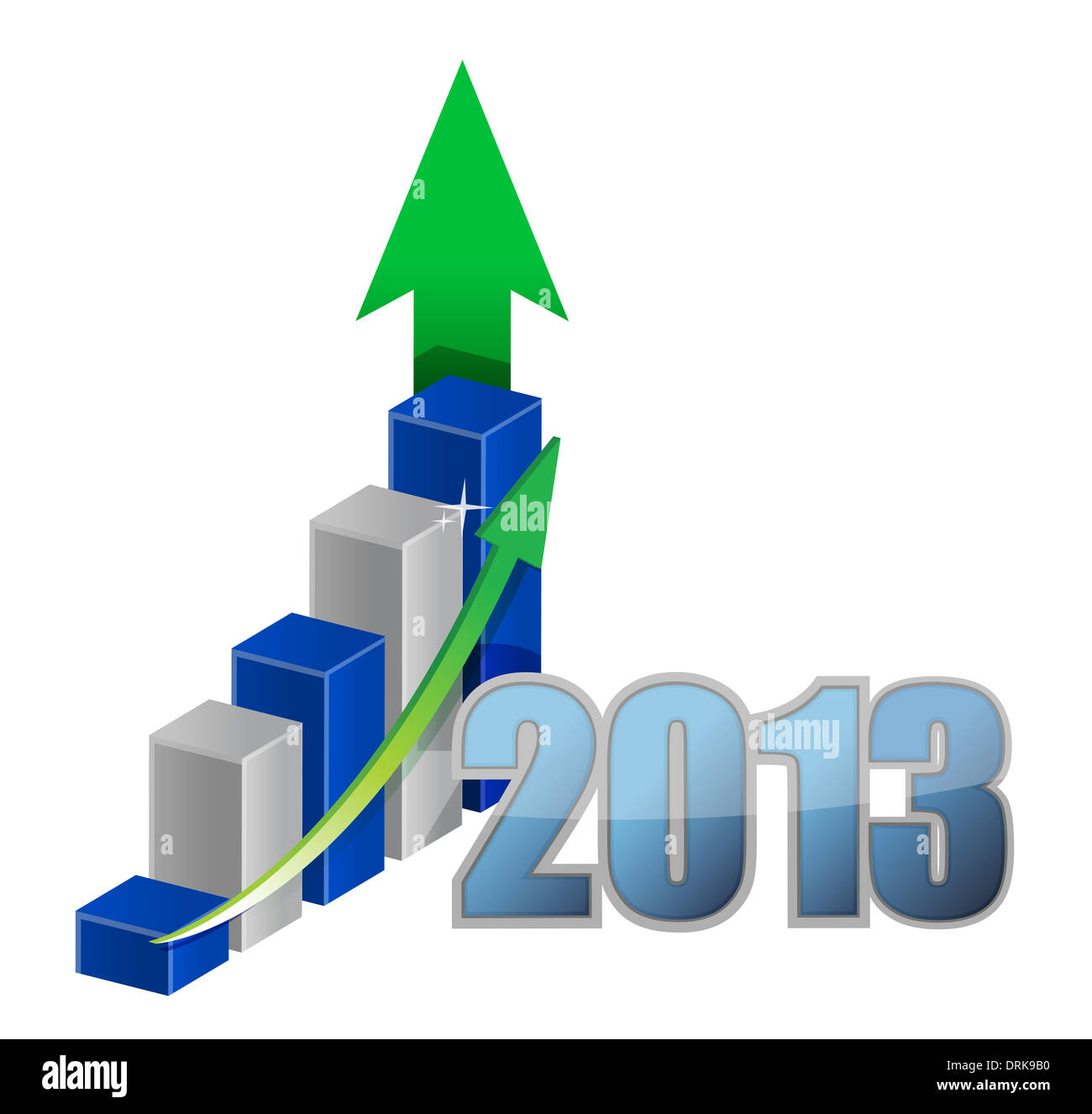 year Business graph illustration design over a white background Stock ...
