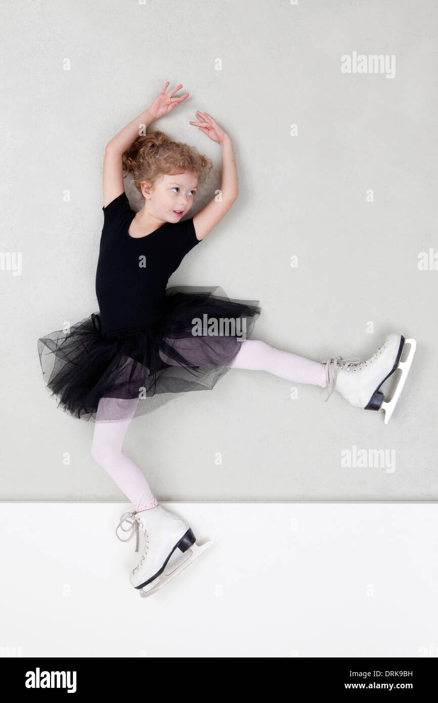 Ice dancing girl Stock Photo - Alamy