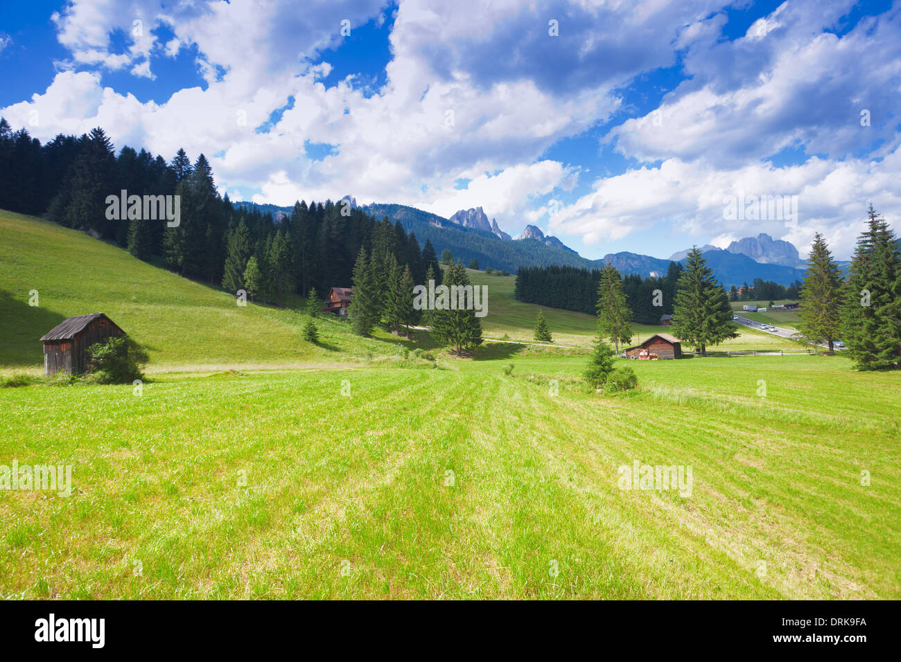 Beautiful alpine plateau in Val di Fiemme of Trentino Stock Photo - Alamy