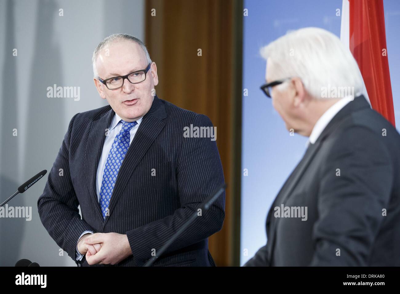 Berlin, Germany. 28th Jan, 2014. Frank-Walter Steinmeier (SPD), German ...