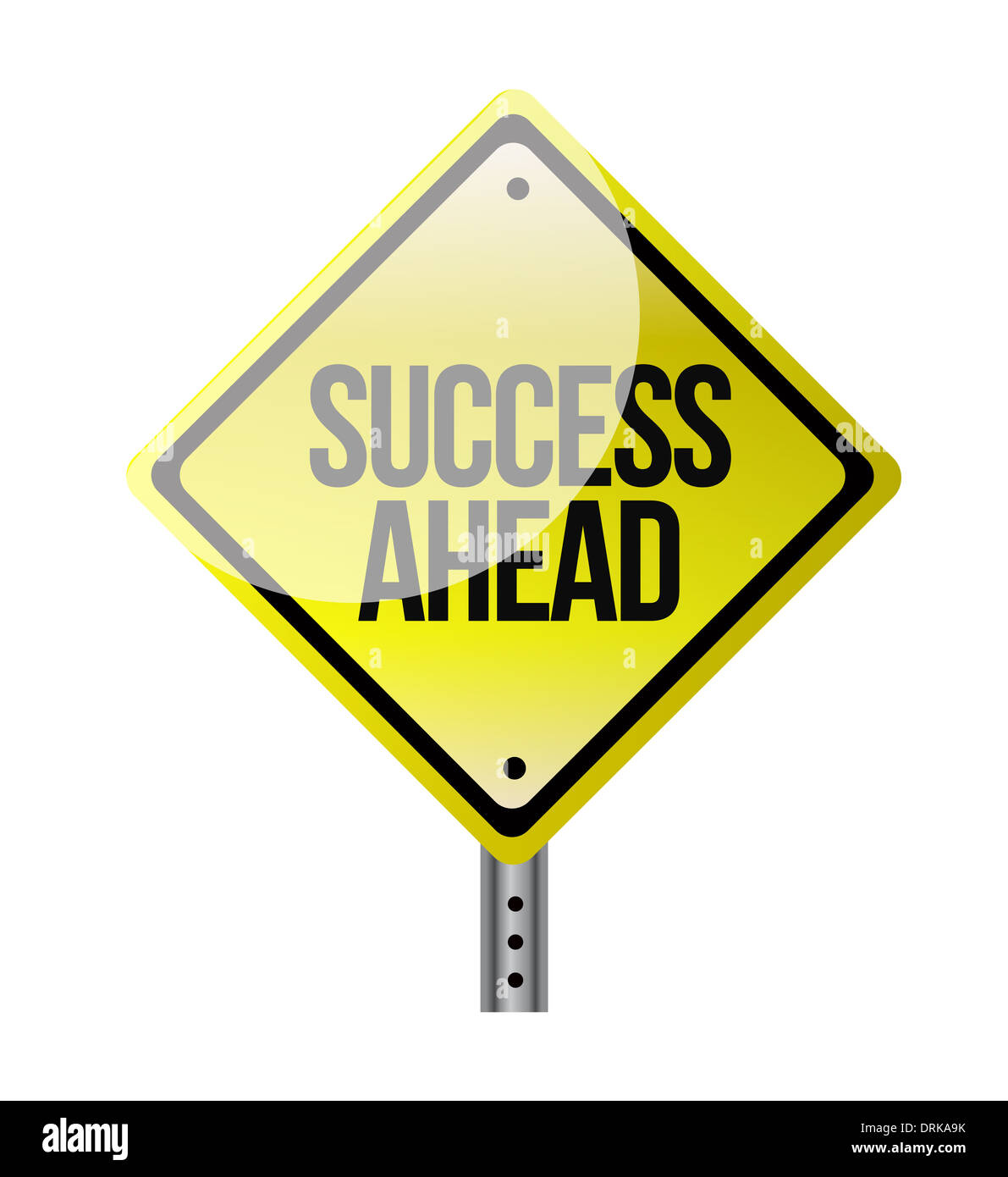 Advance warning road sign Cut Out Stock Images & Pictures - Alamy