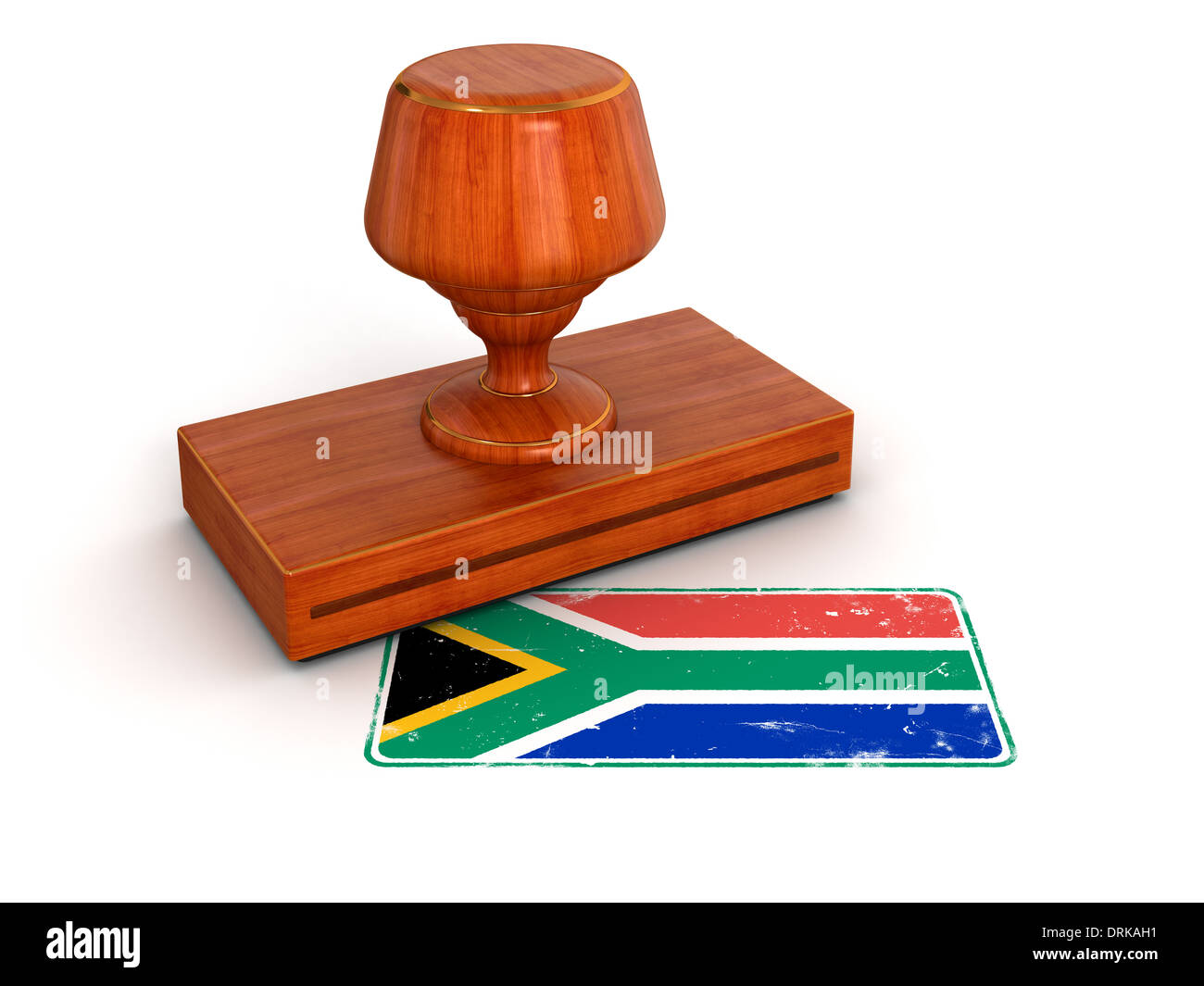 Rubber Stamp South Africa flag (clipping path included Stock Photo - Alamy