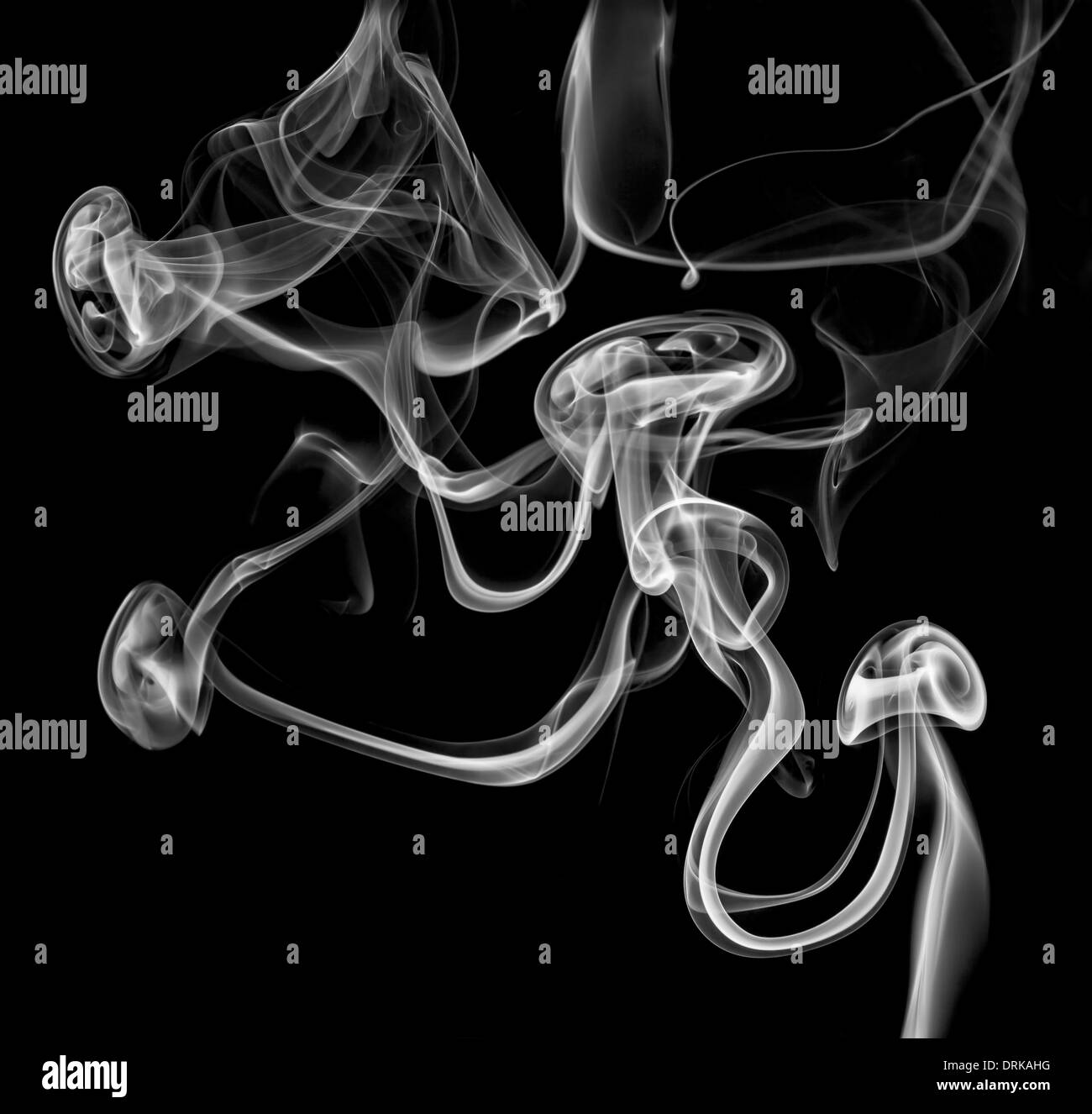 white abstract smoke isolated black background Stock Photo - Alamy