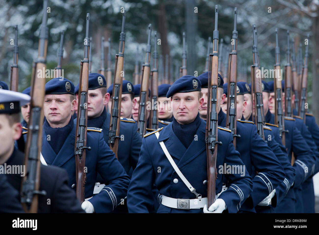 Berlin, Germany. January 28th, 2014. German President Gauck welcomes ...