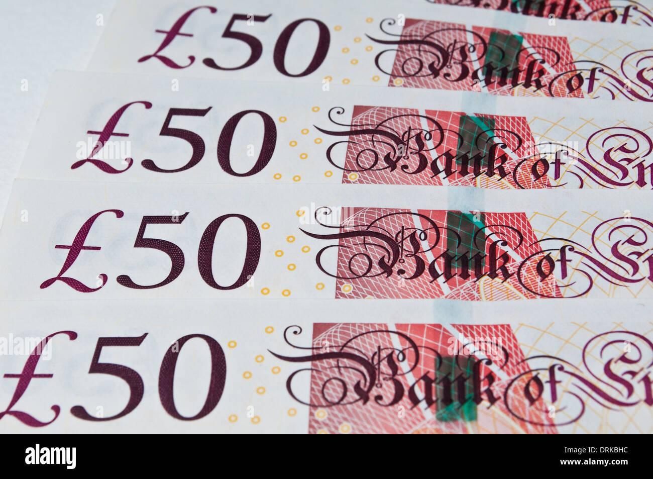 Fifty pound banknotes Stock Photo - Alamy