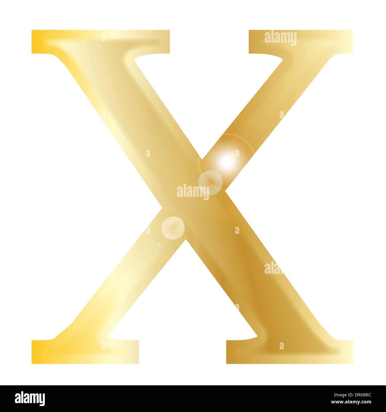 Chi- a letter from the Greek alphabet isolated over a white Background ...