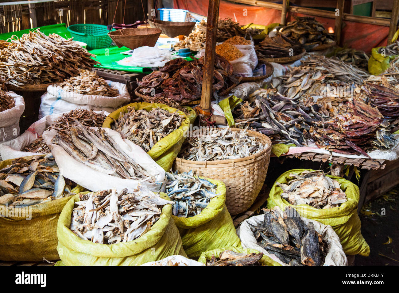 Myanmar Dry Fish Market High Resolution Stock Photography and Images ...