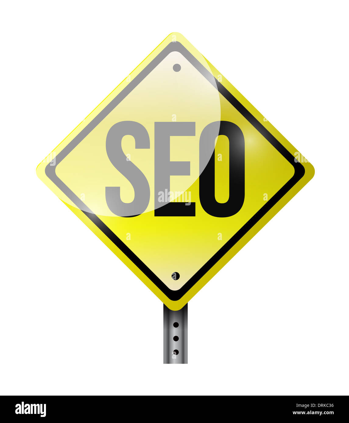 seo road sign illustration design over a white background Stock Photo ...