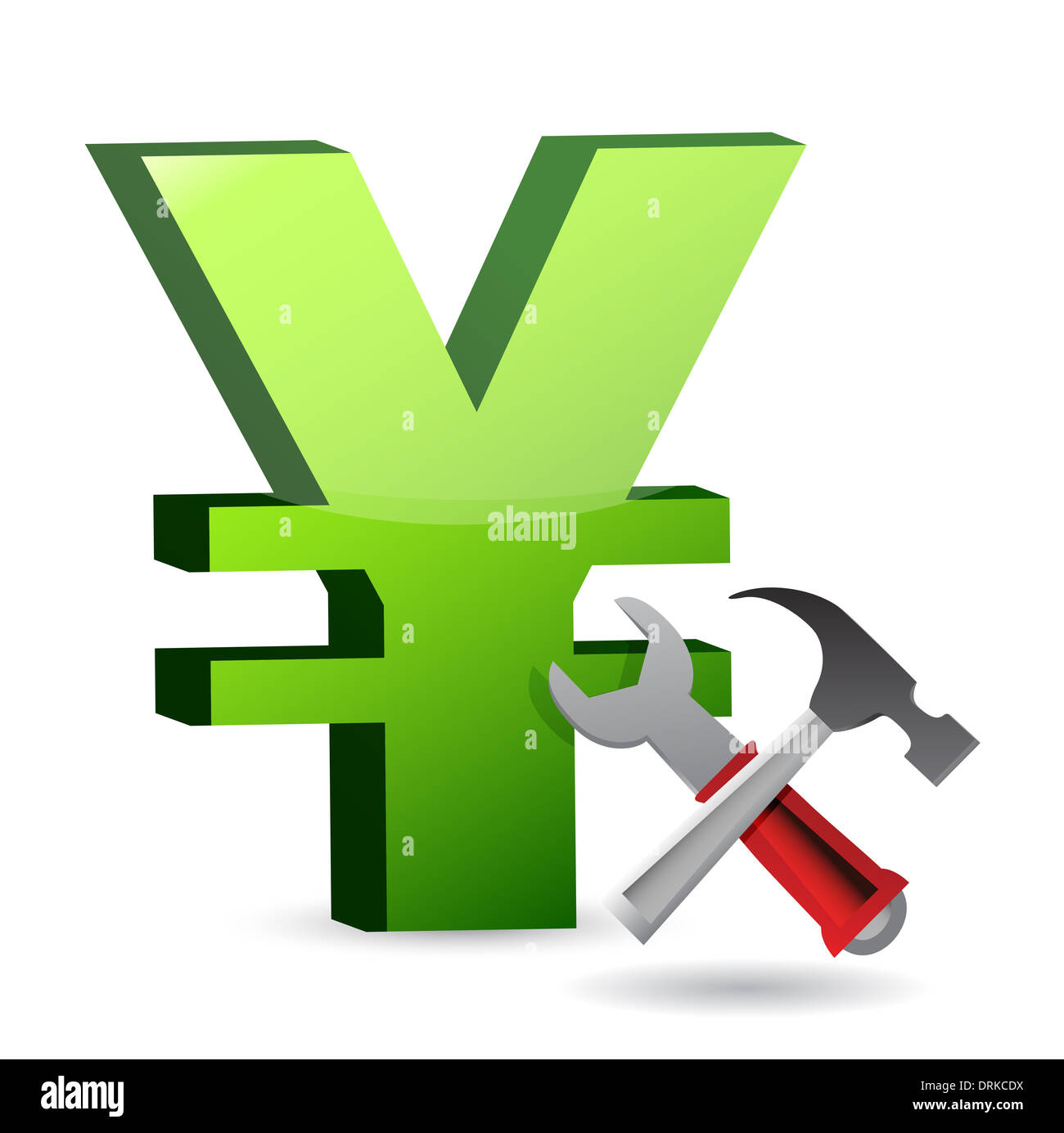 currency tools symbol illustration design over white Stock Photo - Alamy