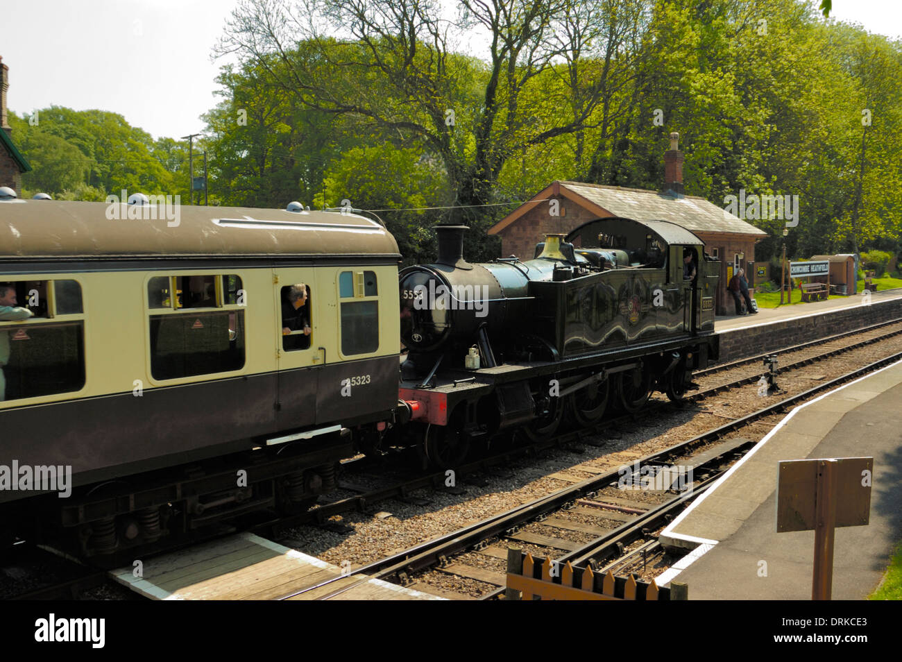 West Somerset Railway at Crowcombe Heathfield Station Stock Photo - Alamy