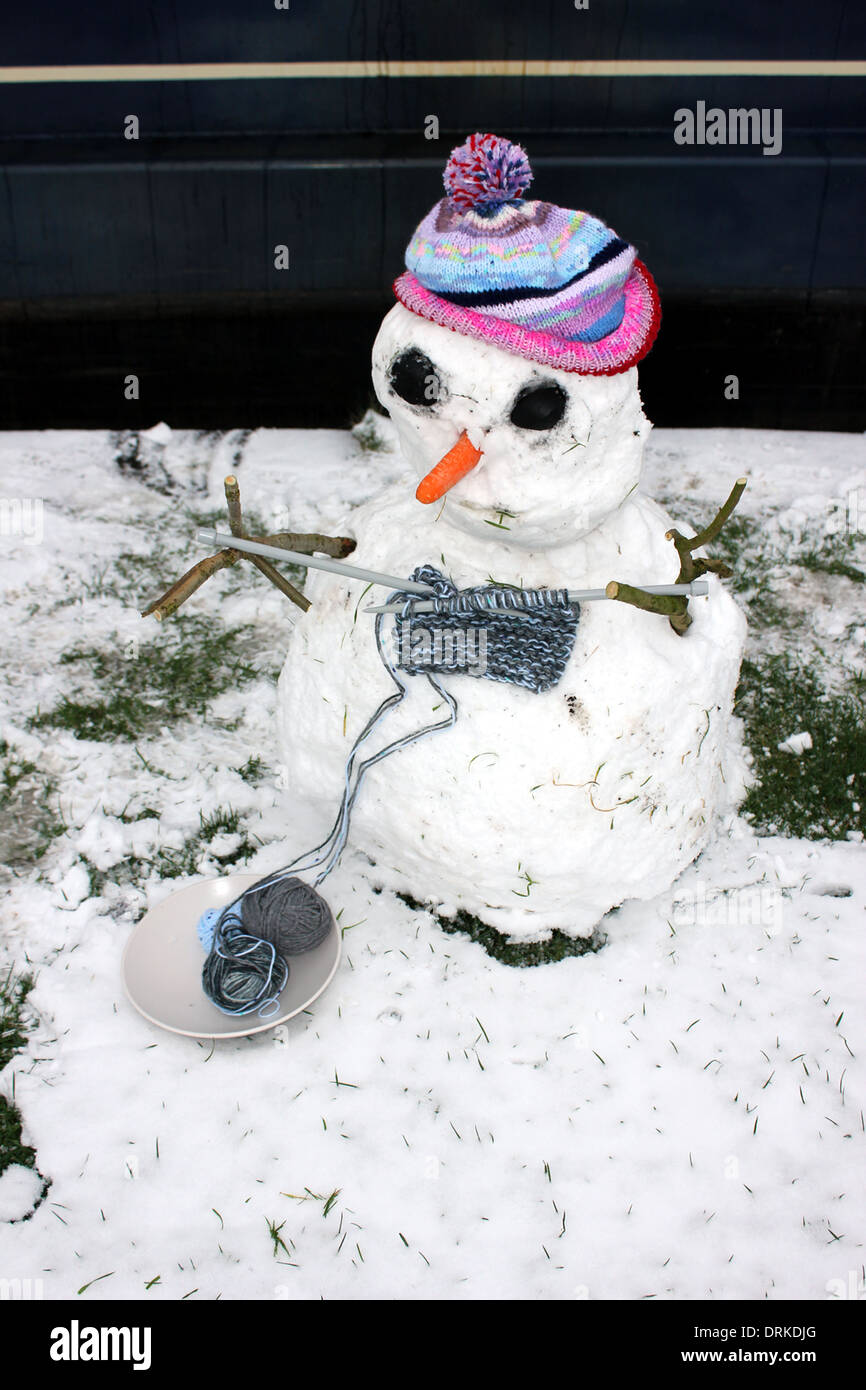 Kevin, a snowman made by the crew of "The Wool Boat" who learned to ...