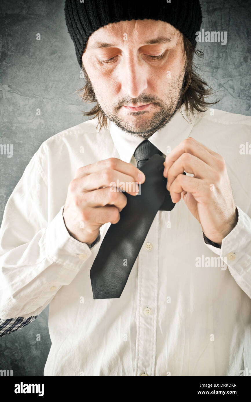 Close up male hand correcting hi-res stock photography and images - Alamy