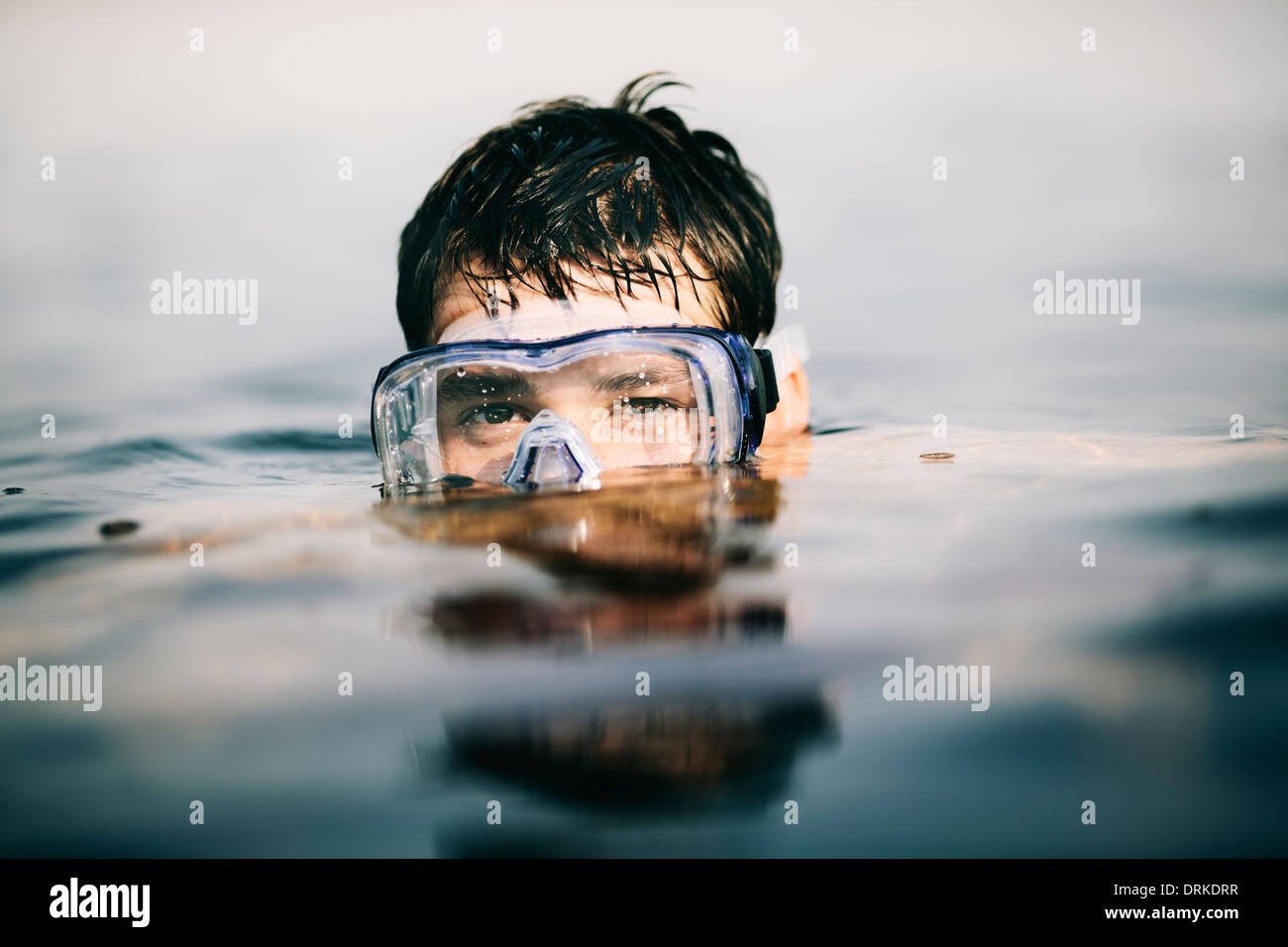 young diver, selective focus on eyes, natural light Stock Photo - Alamy