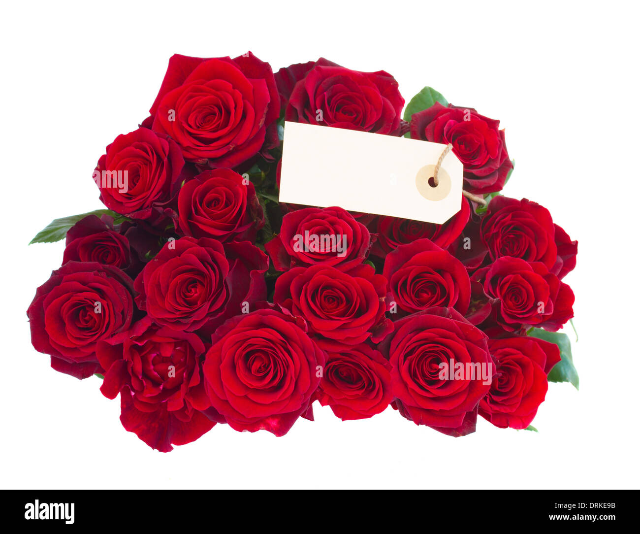 Red rose bouquet gift tag hi-res stock photography and images - Alamy
