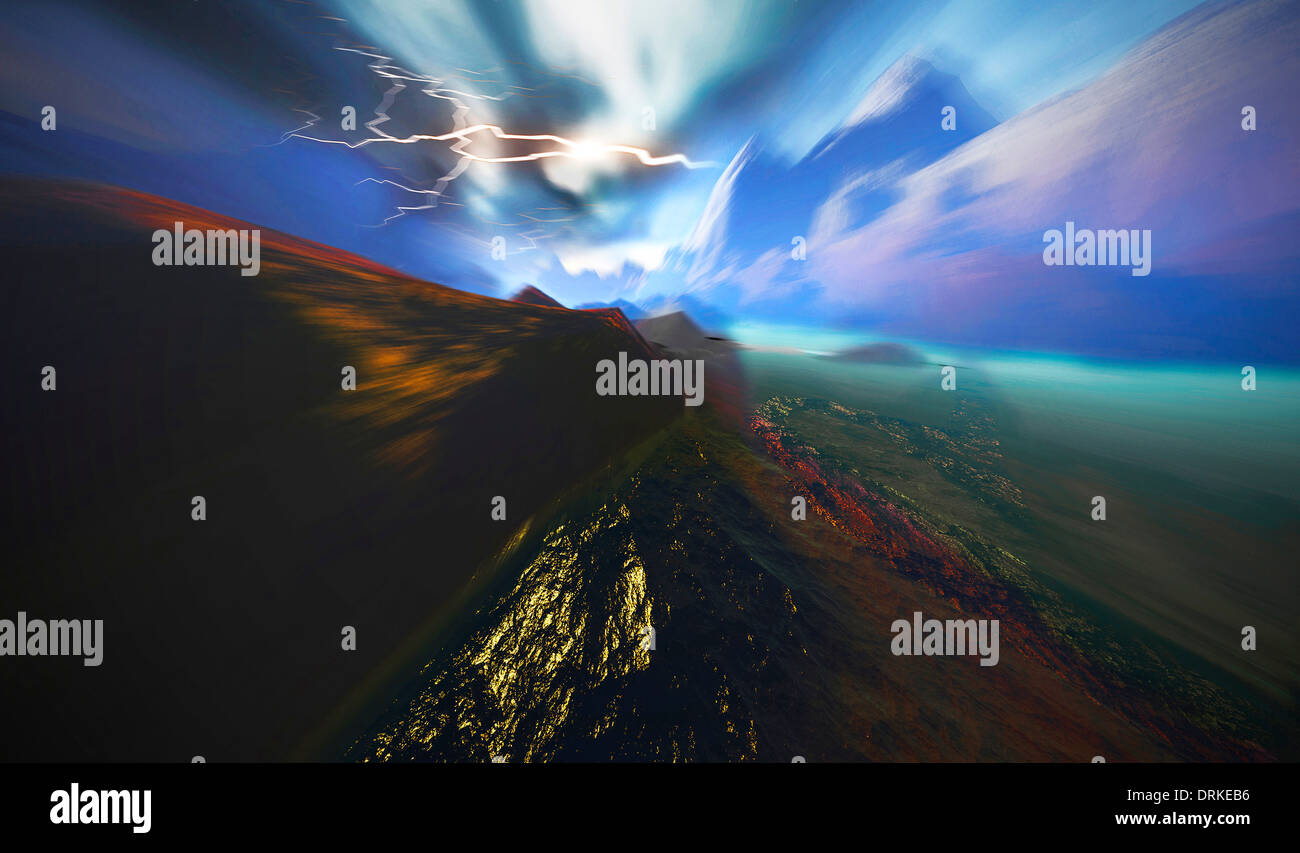Animated natural landscape hi-res stock photography and images - Alamy