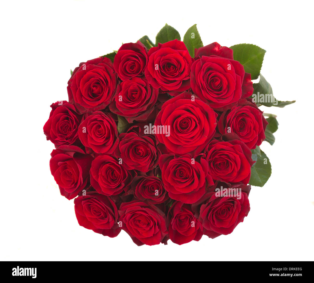 round bouquet of dark red roses Stock Photo - Alamy