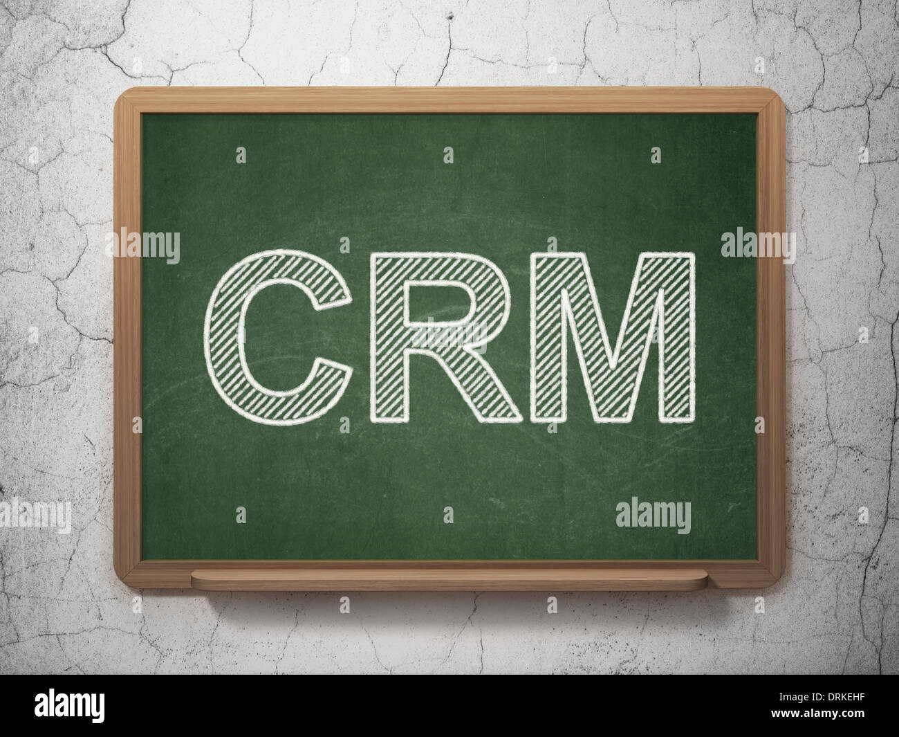 Business concept: CRM on chalkboard background Stock Photo - Alamy