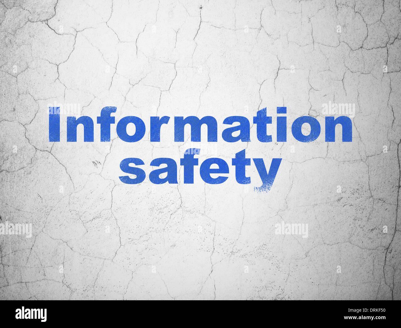 Safety concept: Information Safety on wall background Stock Photo - Alamy