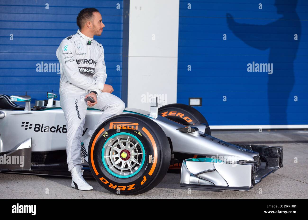 Mercedes driver lewis hamilton poses hi-res stock photography and ...