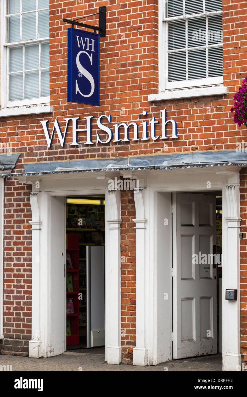 WH Smith stationers shop logo Stock Photo - Alamy