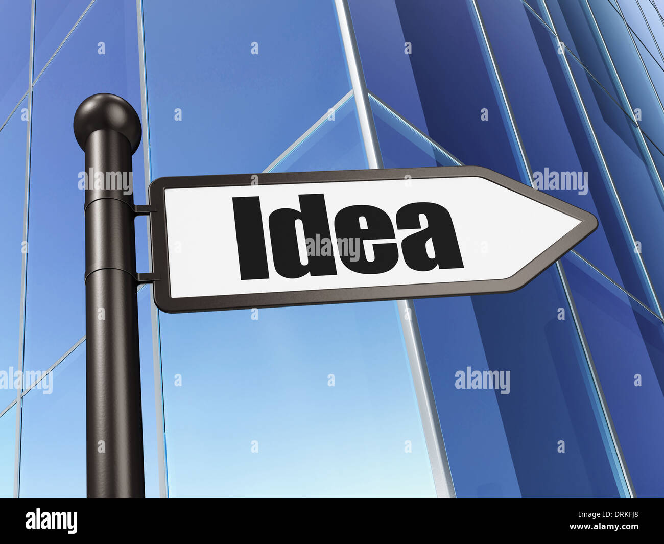 Advertising concept: sign Idea on Building background Stock Photo - Alamy