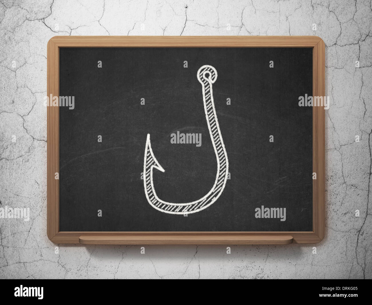 Privacy concept: Fishing Hook on chalkboard background Stock Photo - Alamy