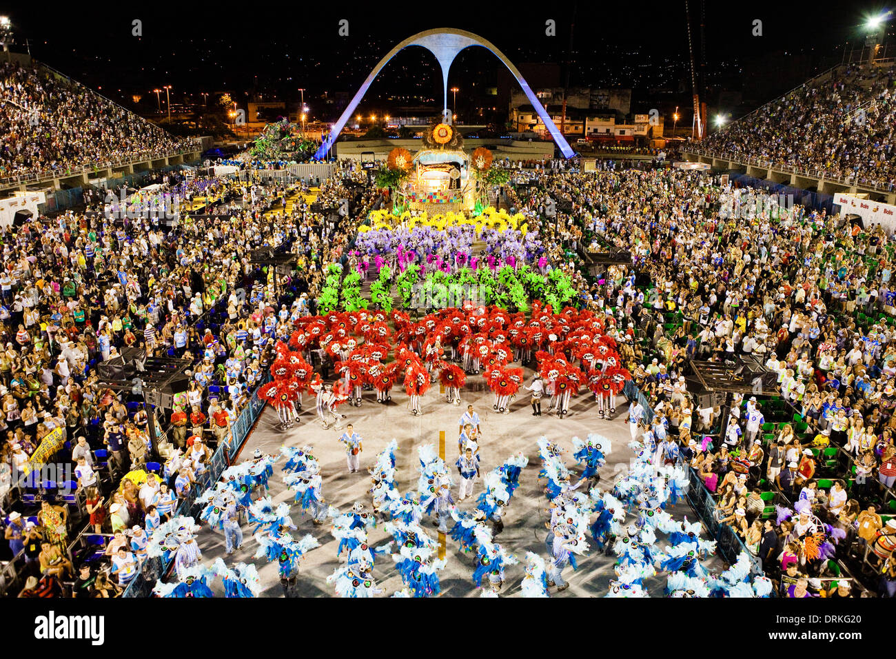Samba Schools Parade, Rio de Janeiro carnival, Brazil. Beija Flor ...