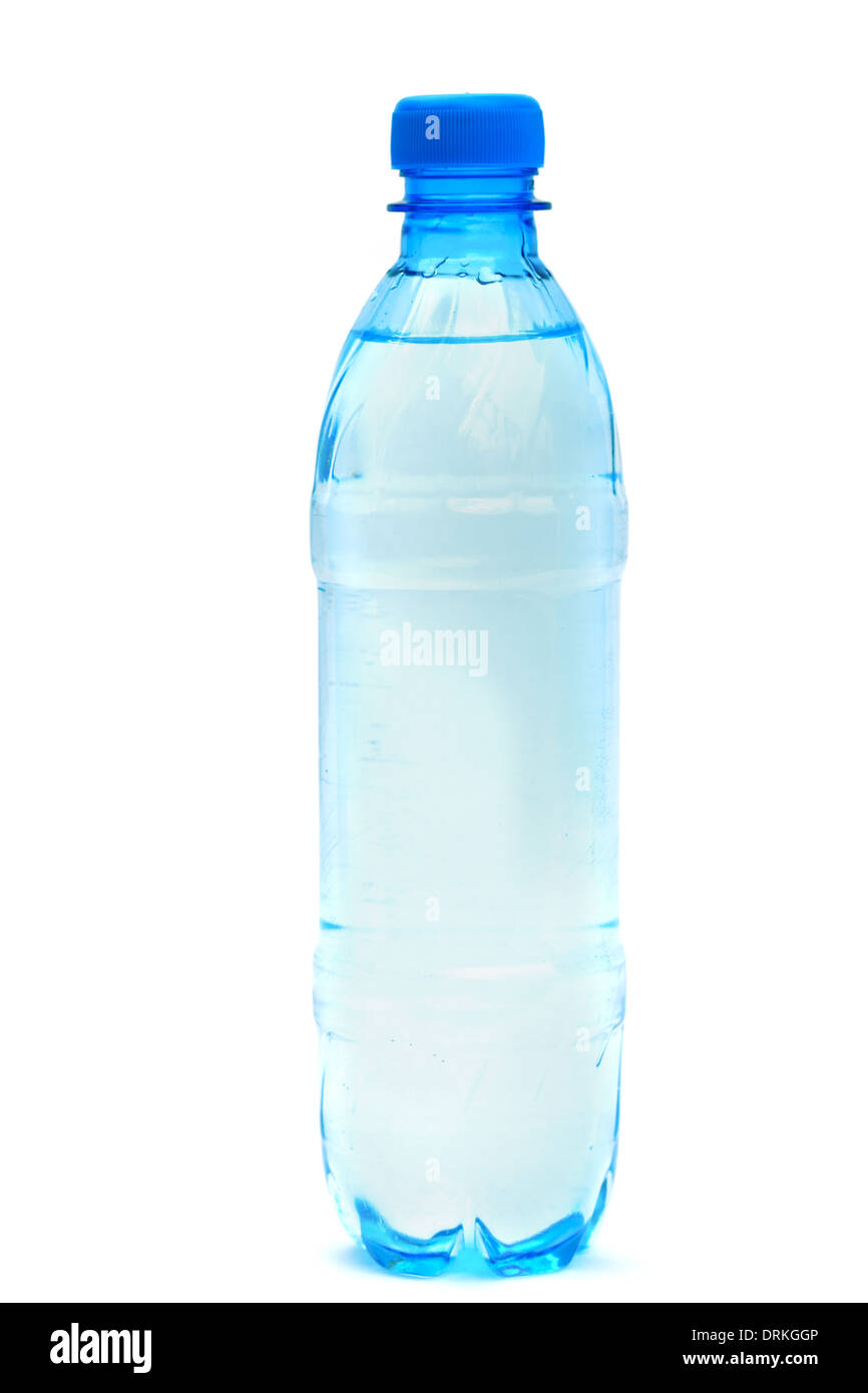 Mineral water bottle isolated on white background Stock Photo - Alamy