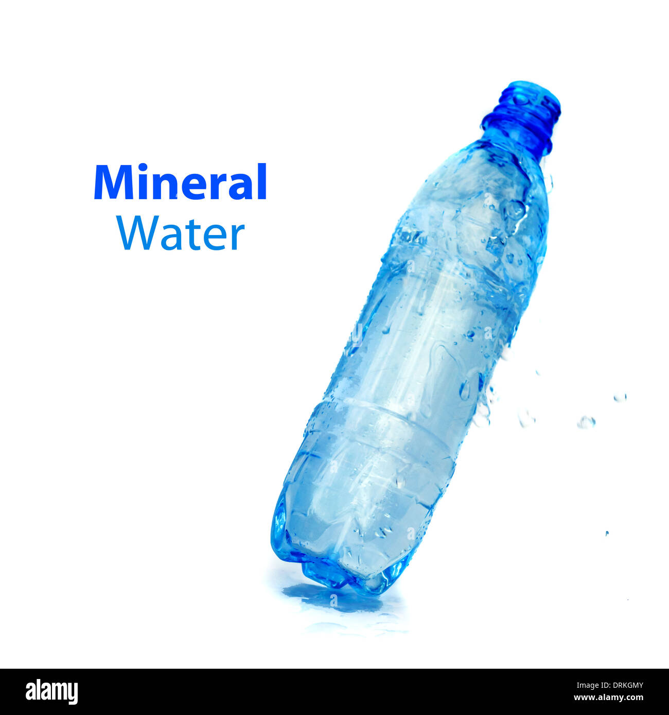 Mineral water bottle isolated on white background Stock Photo - Alamy